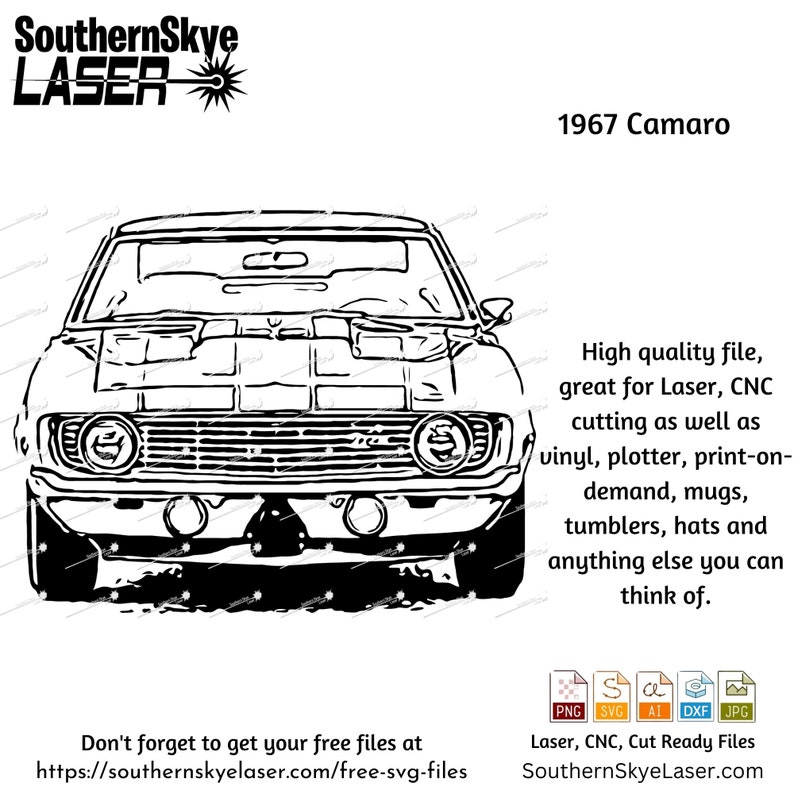 1967 Chevy Camaro Svg Png Cut File - Etsy