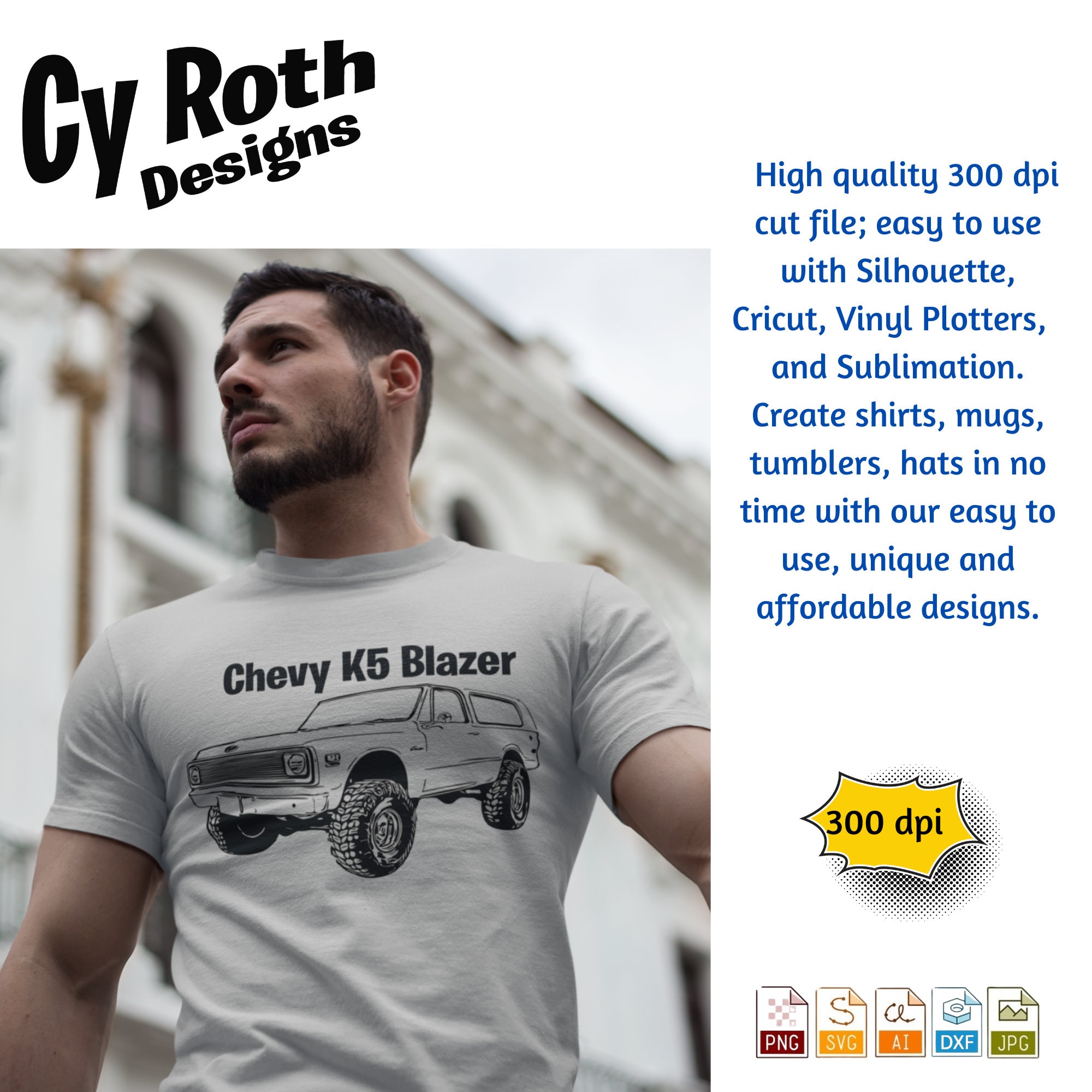 1969 Chevy Blazer Svg Png Jpg Ai Dxf File, Classic Car Svg, Classic ...