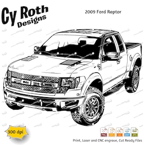 2009 Ford Raptor Svg Png Jpg Ai Dxf File, Truck Svg, 4x4 Svg - Etsy