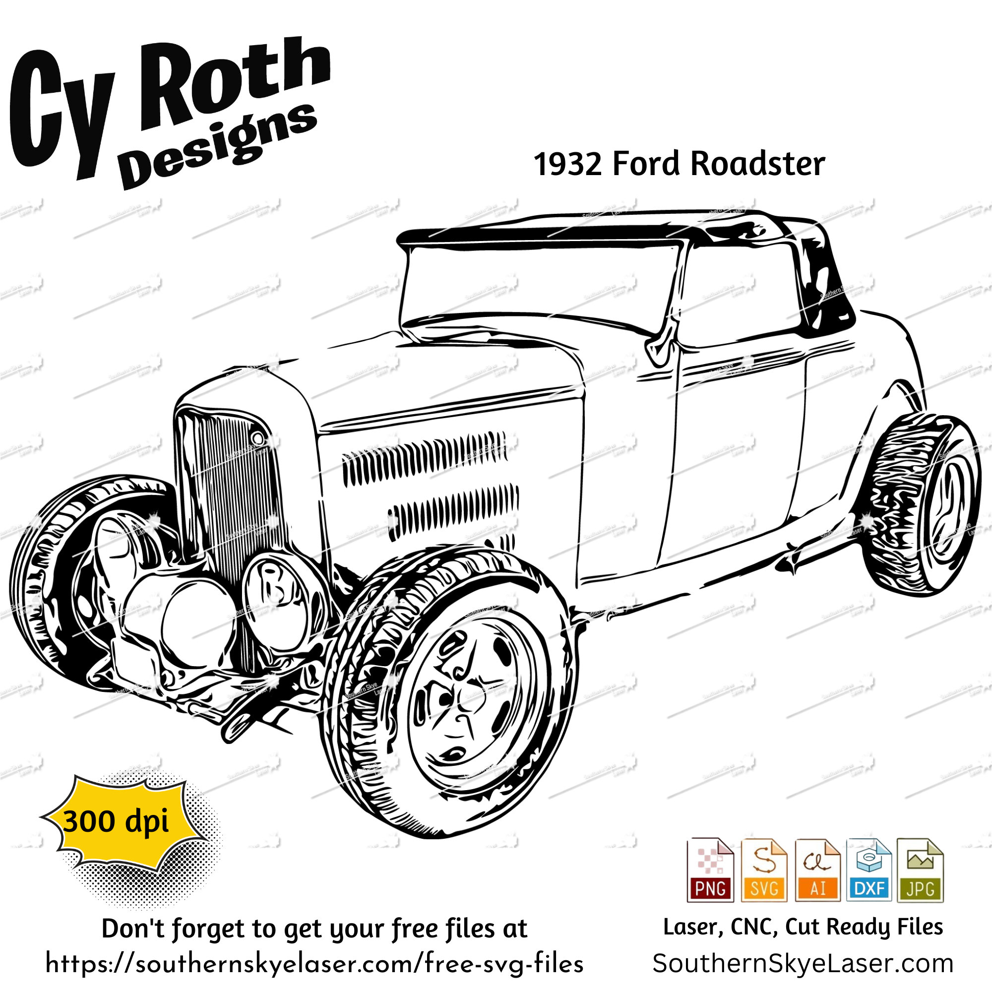 1932 Ford Roadster Svg Png Jpg Ai Dxf File - Etsy Australia