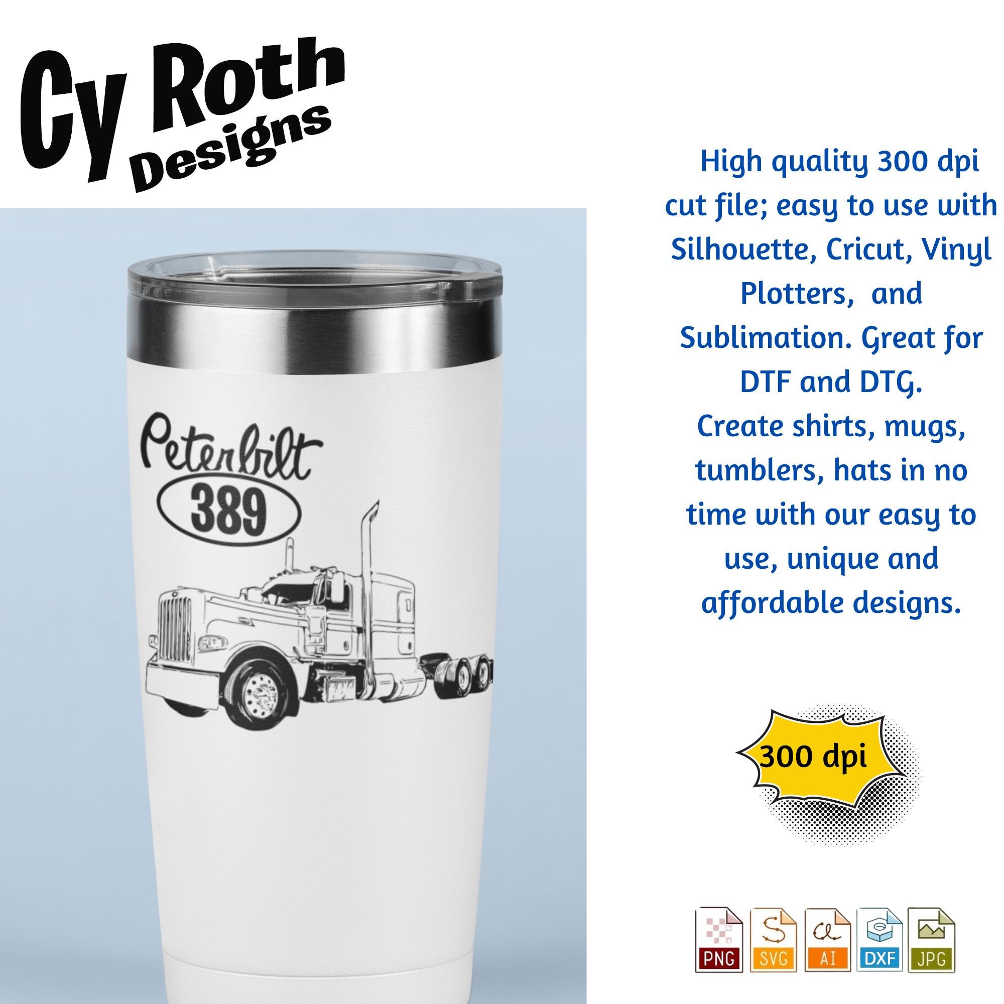 2019 Peterbilt 389 Svg Png Jpg Ai Dxf File. (downloadable File) - Etsy