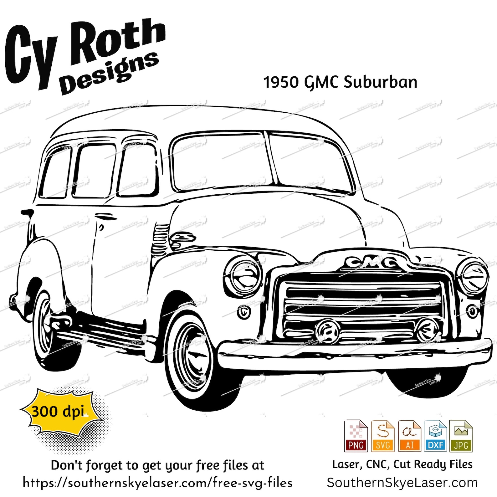 1950 GMC Suburban Svg Png Jpg Ai Dxf File, Truck Svg, SUV Svg - Etsy