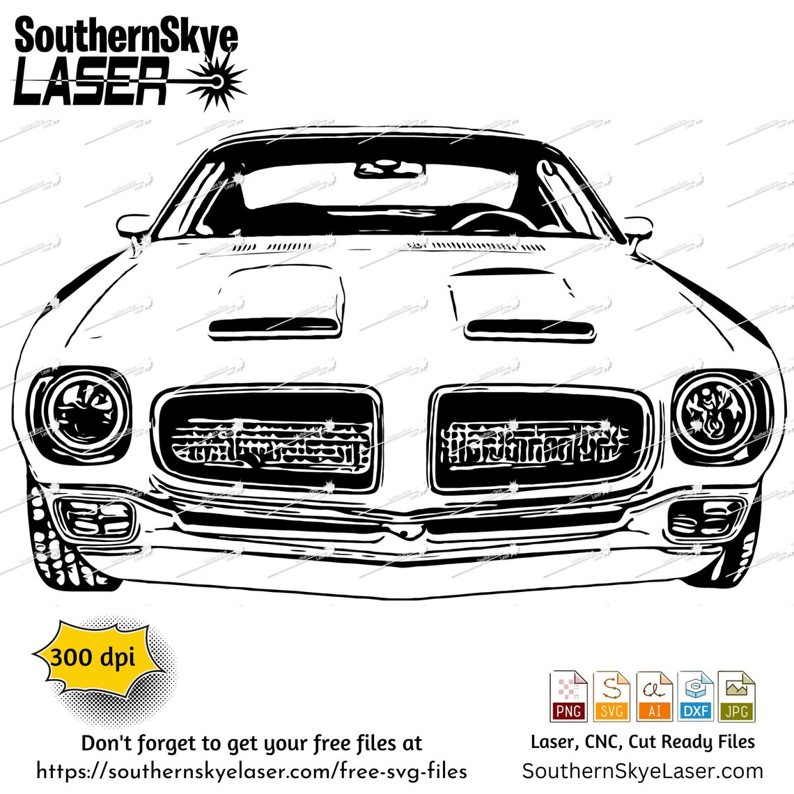 1973 Pontiac Firebird Svg Png Jpg Ai Dxf File - Etsy