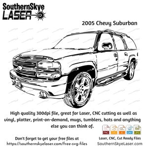 2005 Chevy Suburban Svg Png Jpg Ai Dxf File - Etsy
