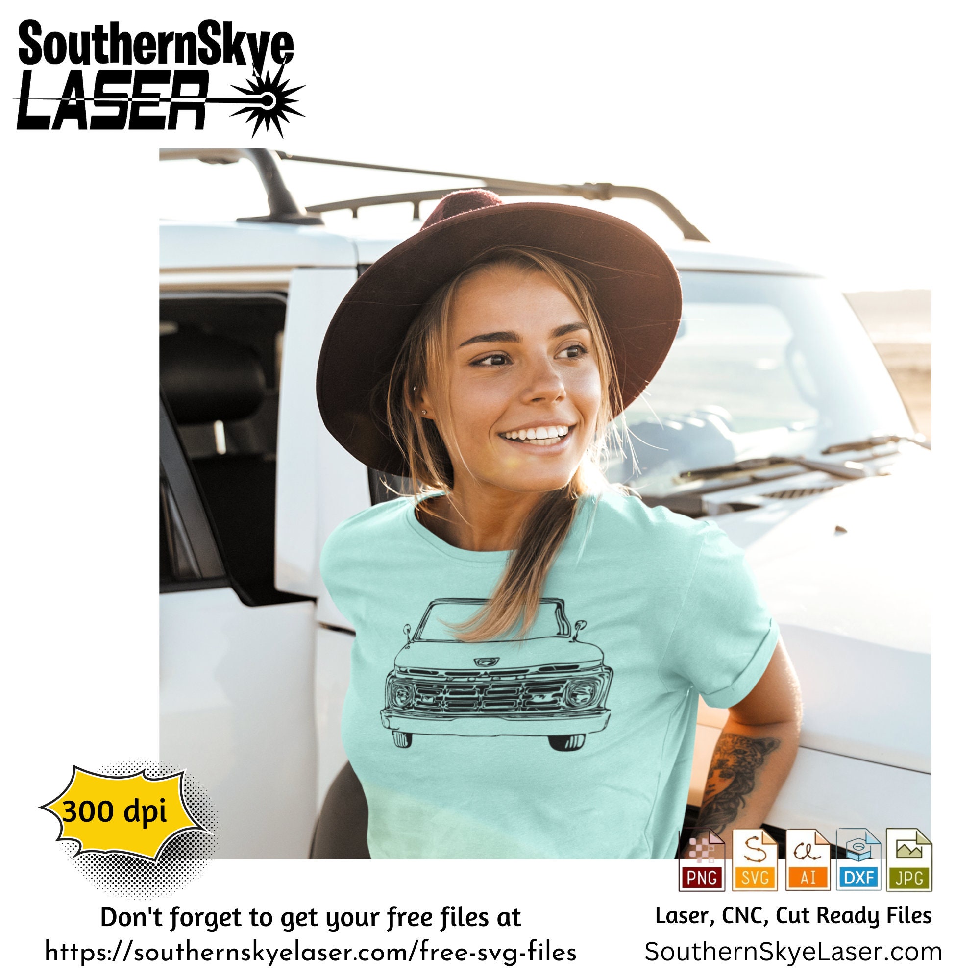 1963 Ford F-1 Pick-up Truck Svg Png Jpg Ai Dxf File - Etsy