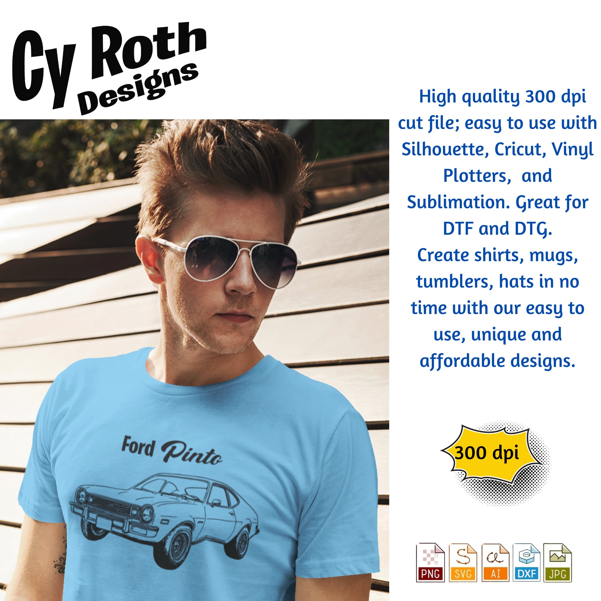 1973 Ford Pinto Svg Png Jpg Ai Dxf File, Classic Car Svg, Vintage Car ...