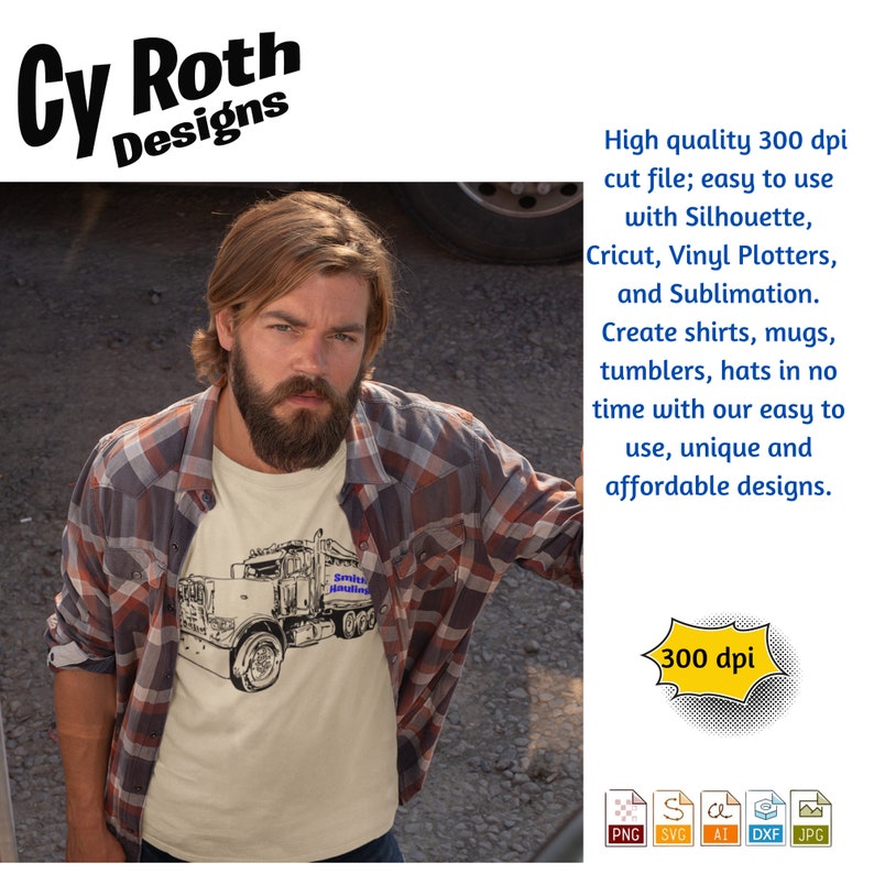 Peterbilt Dump Truck Svg Png Jpg Ai Dxf File, Gravel Truck Svg ...