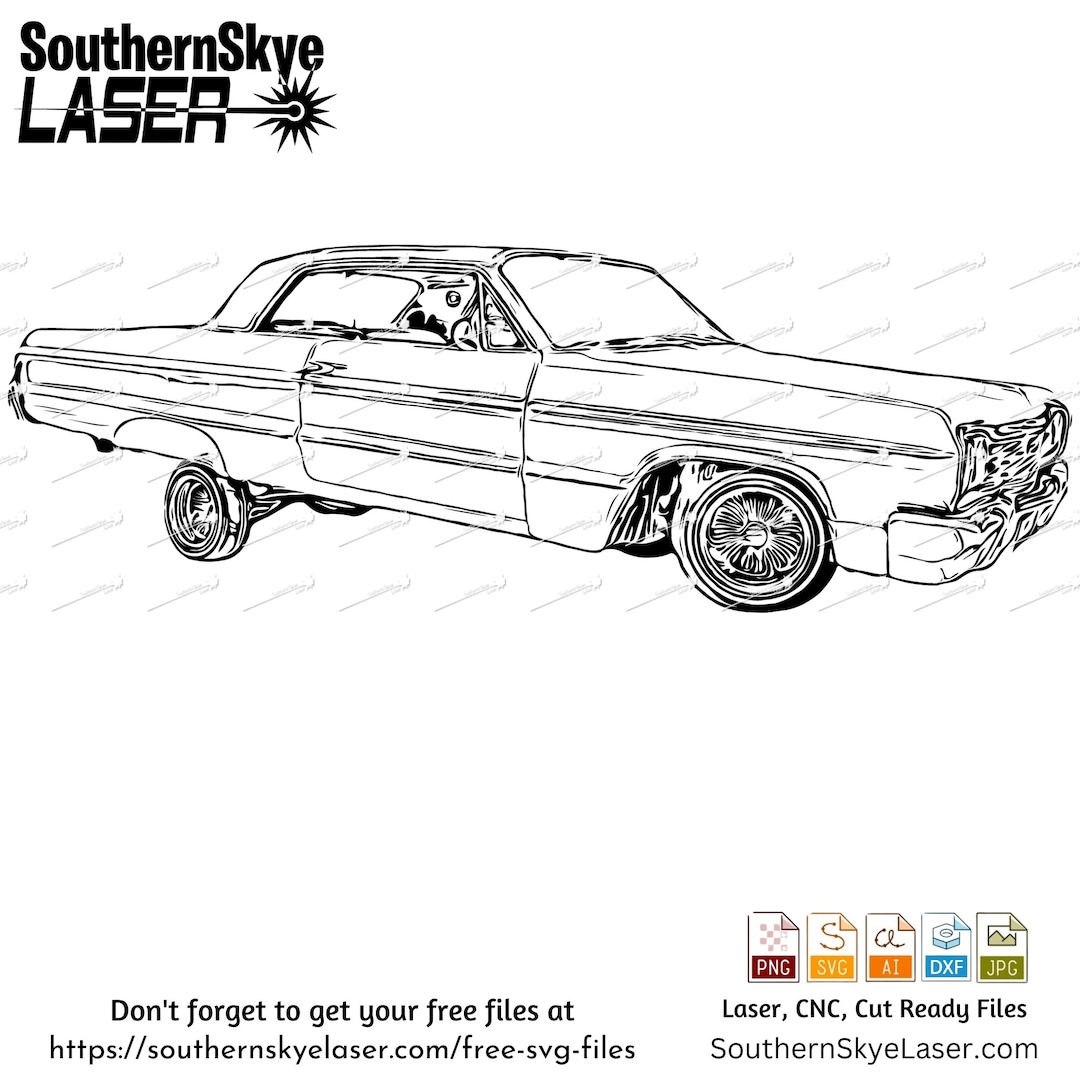 1964 Chevy Impala Svg Png Cut File - Etsy