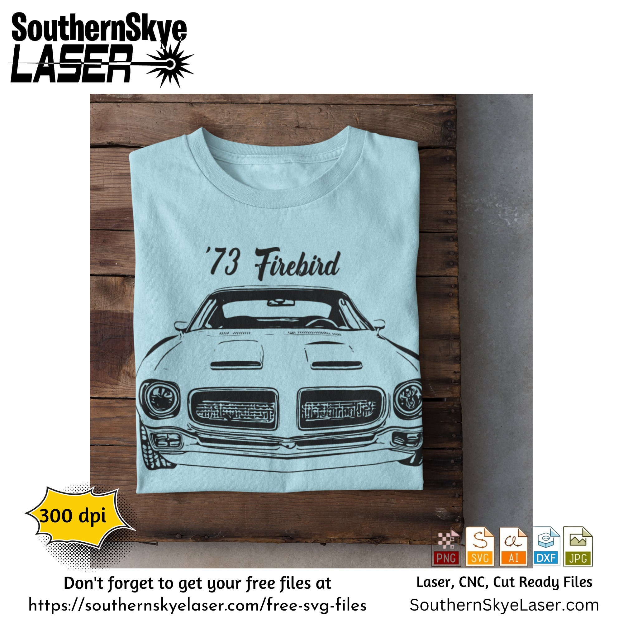 1973 Pontiac Firebird Svg Png Jpg Ai Dxf File - Etsy