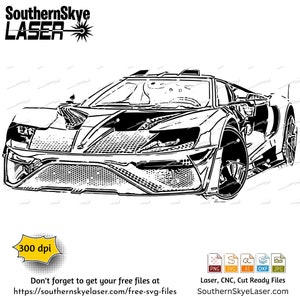 2021 Ford GT Svg Png Jpg Ai Dxf File - Etsy