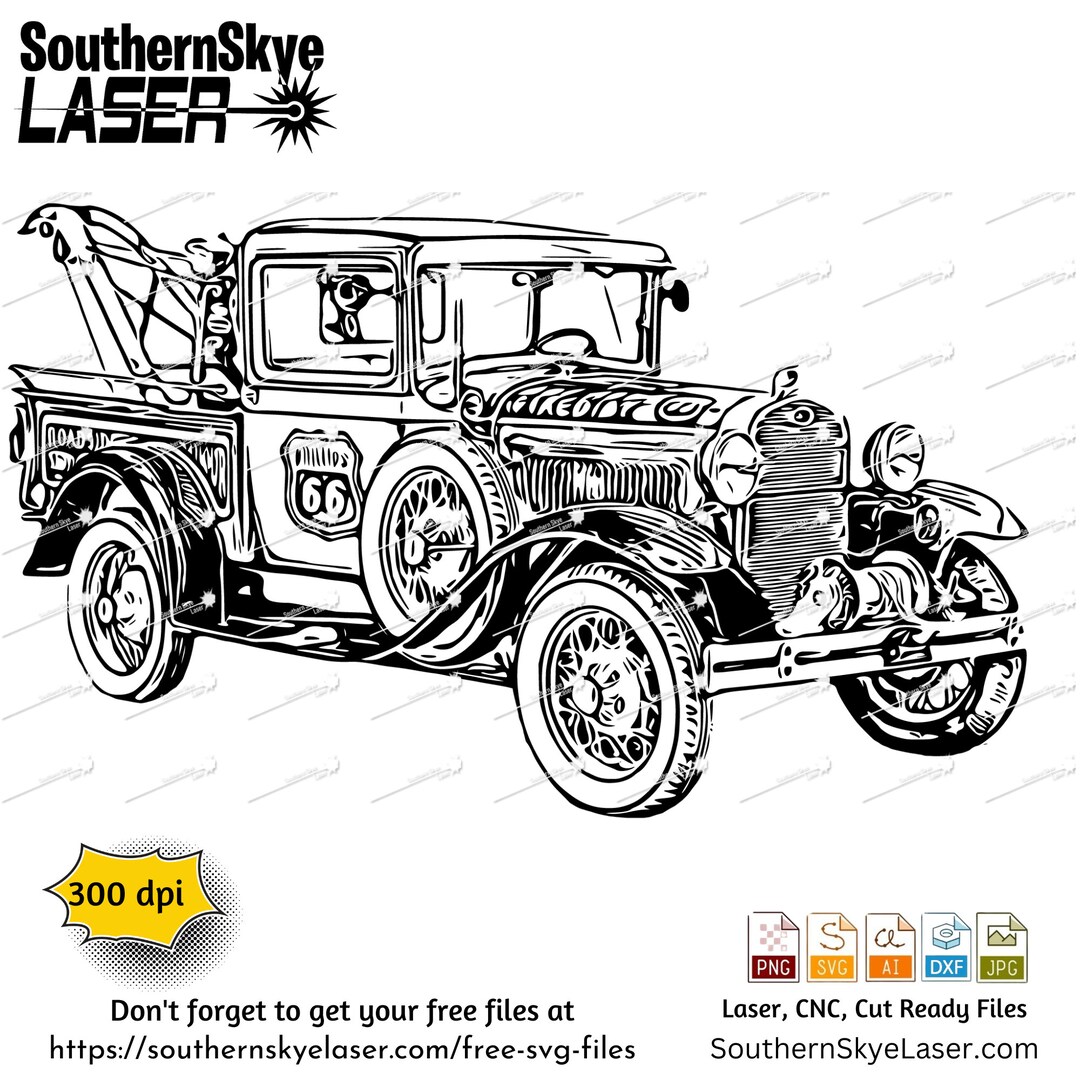 1931 Ford Wrecker Svg Png Jpg Ai Dxf File - Etsy