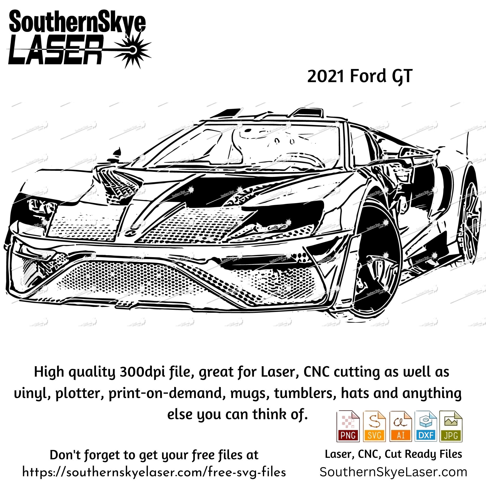2021 Ford GT Svg Png Jpg Ai Dxf File - Etsy