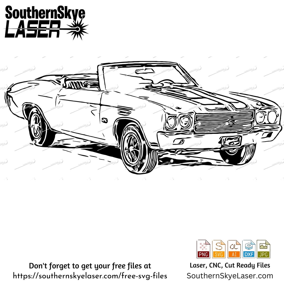 1970 Chevelle Svg Png Cut File - Etsy
