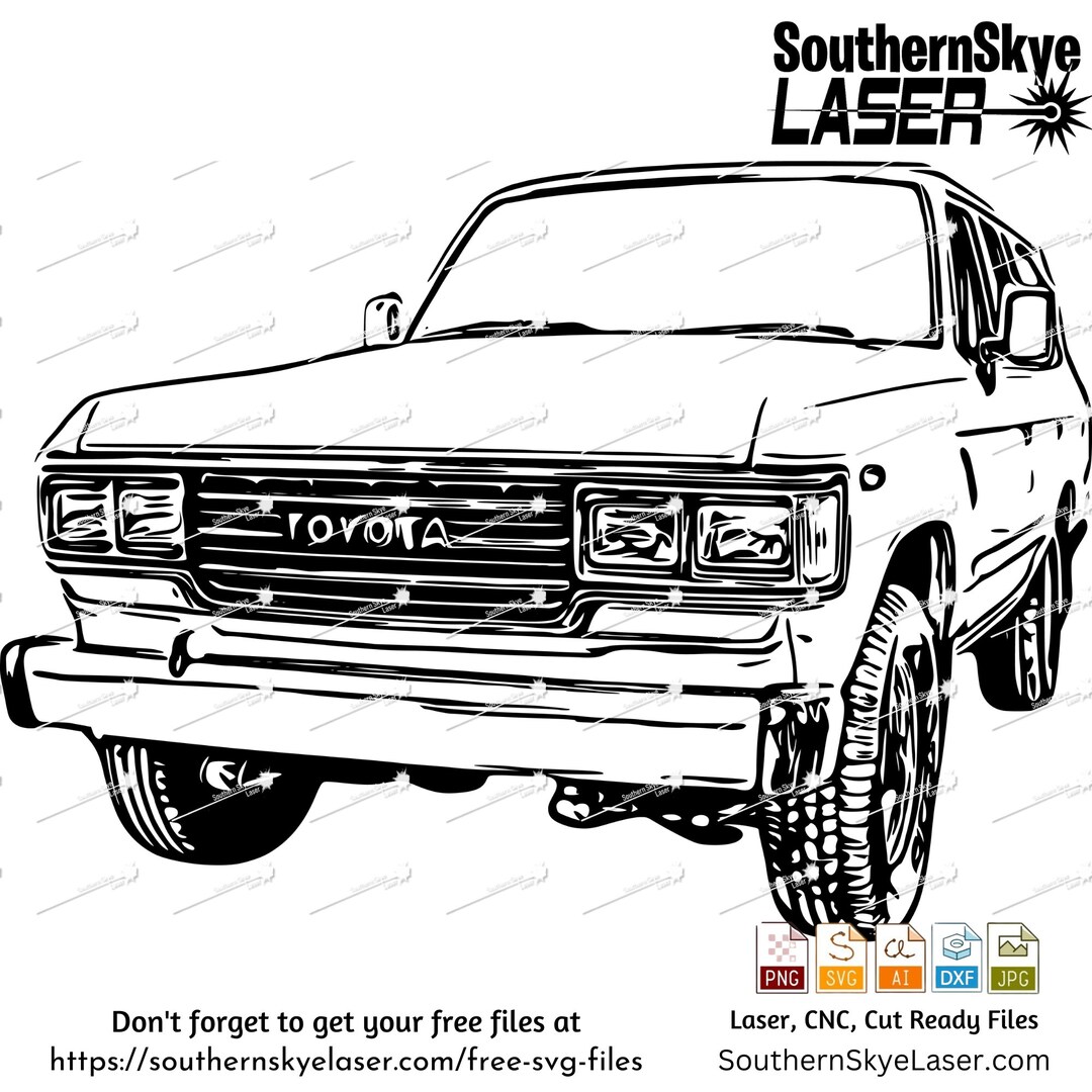1988 Toyota Landcruiser Svg Png Cut File - Etsy