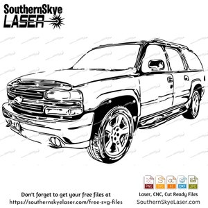 2005 Chevy Suburban Svg Png Jpg Ai Dxf File - Etsy