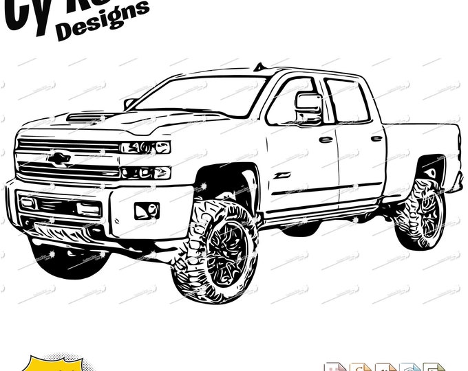 2019 Chevy Silverado Svg Png Jpg Ai Dxf File, 4x4 Svg, Truck Svg - Etsy ...