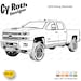 2019 Chevy Silverado Svg Png Jpg Ai Dxf File. 4x4 Truck Downloadable ...