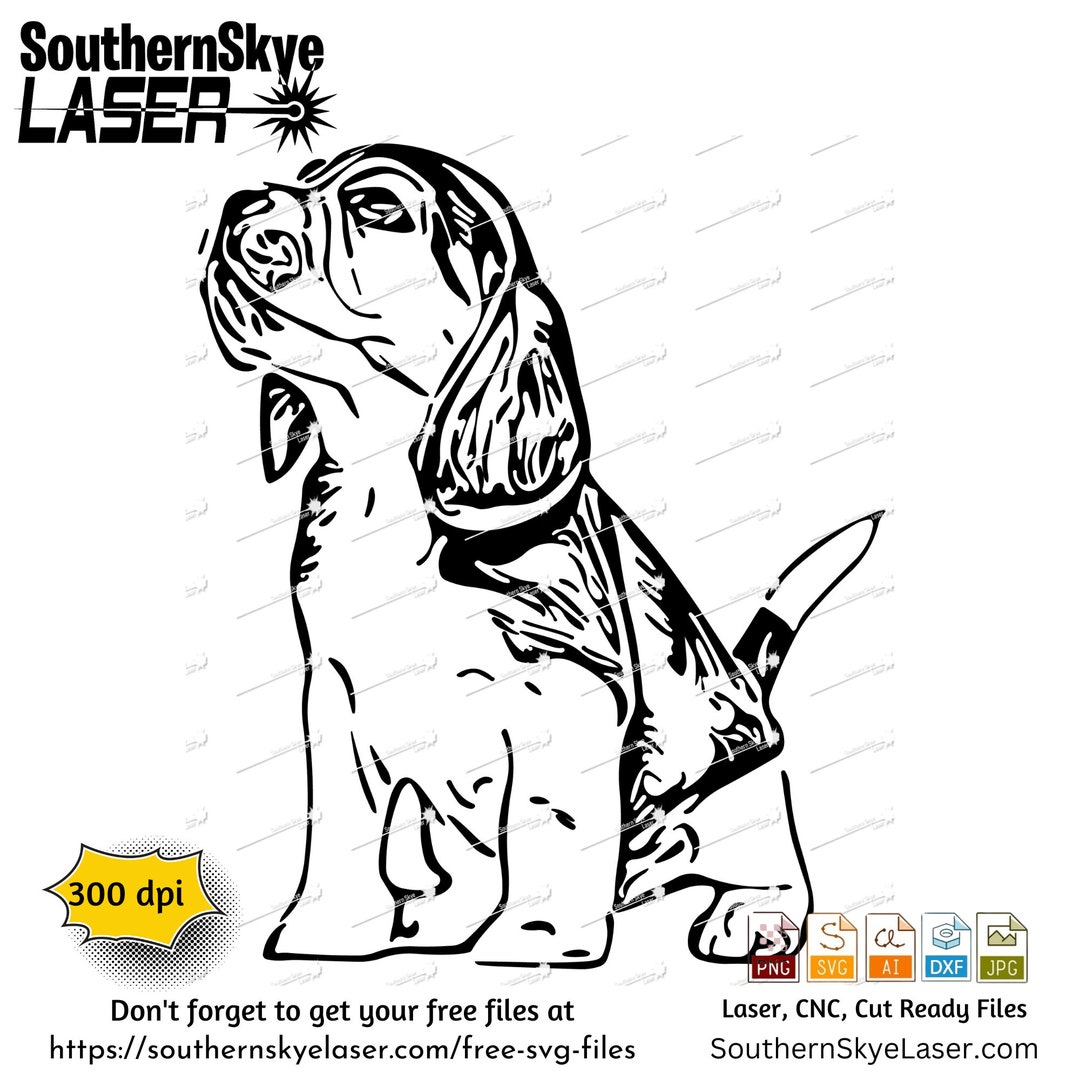 Beagle Puppy Svg Png Jpg Ai Dxf File - Etsy