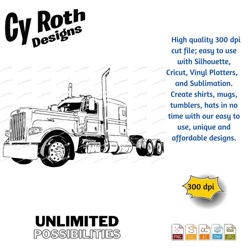 2019 Peterbilt 389 Svg Png Jpg Ai Dxf File. (downloadable File) - Etsy