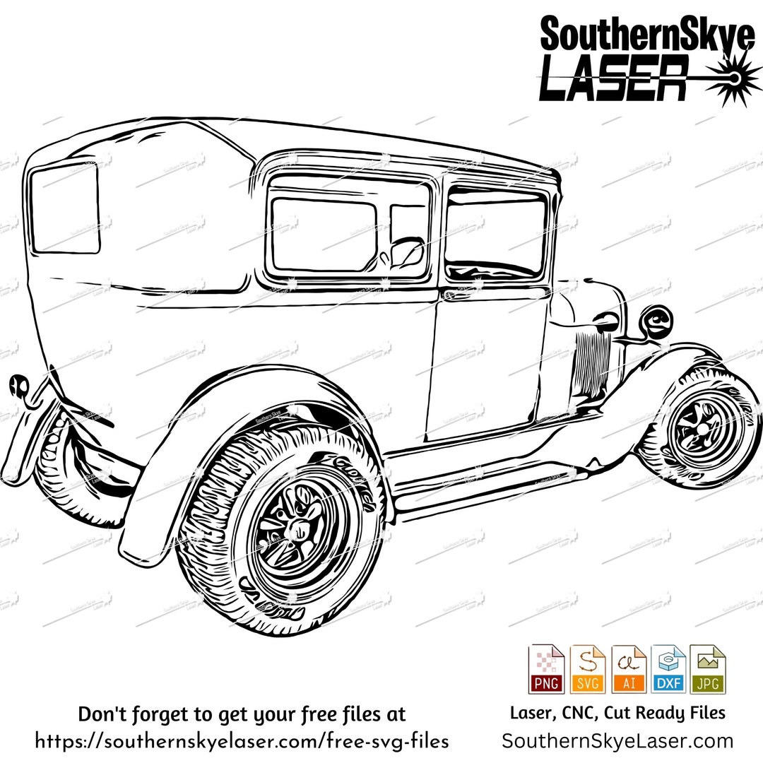 1928 Ford Model A Svg Png Cut File - Etsy