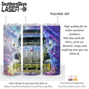 Peterbilt 387 Sublimation Tumbler Wrap - Etsy