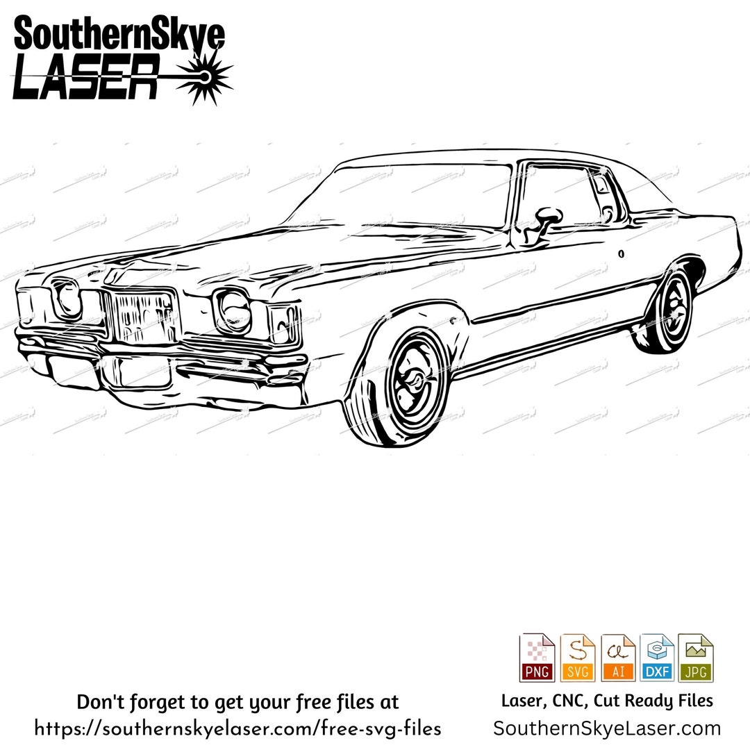 1972 Pontiac Grand Prix Svg Png Jpg Ai Dxf File - Etsy