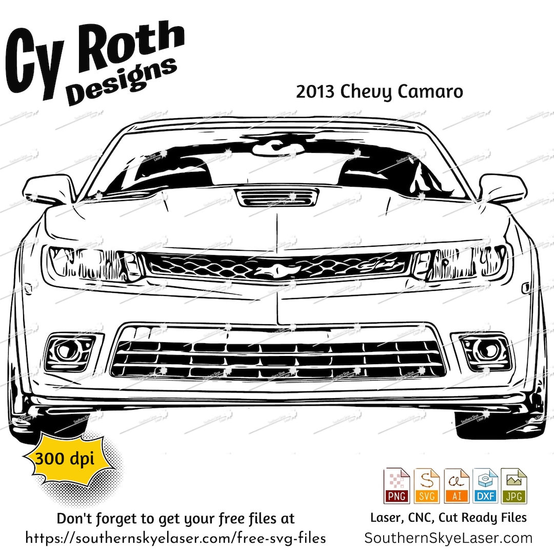 2013 Chevy Camaro Svg Png Jpg Ai Dxf File, Chevrolet Svg - Etsy