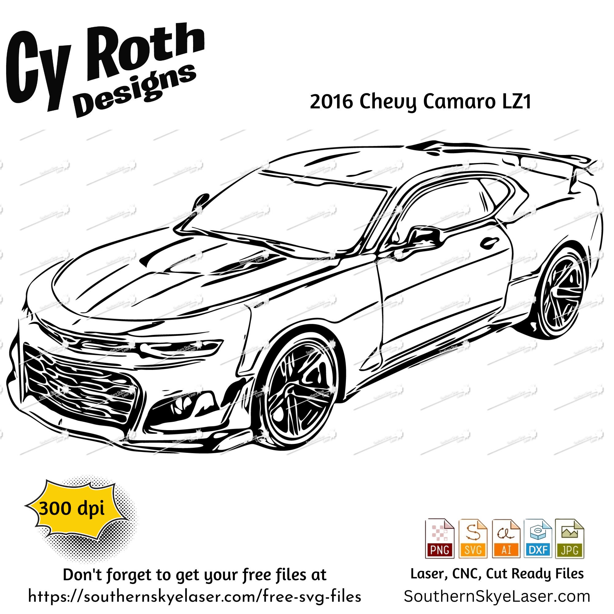 2016 Chevy Camaro Svg Png Jpg Ai Dxf File, Chevrolet Svg - Etsy
