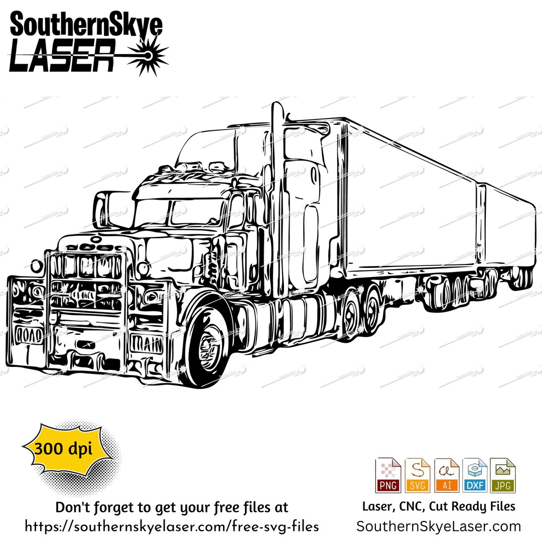 2017 Peterbilt 389 Svg Png Jpg Ai Dxf File - Etsy