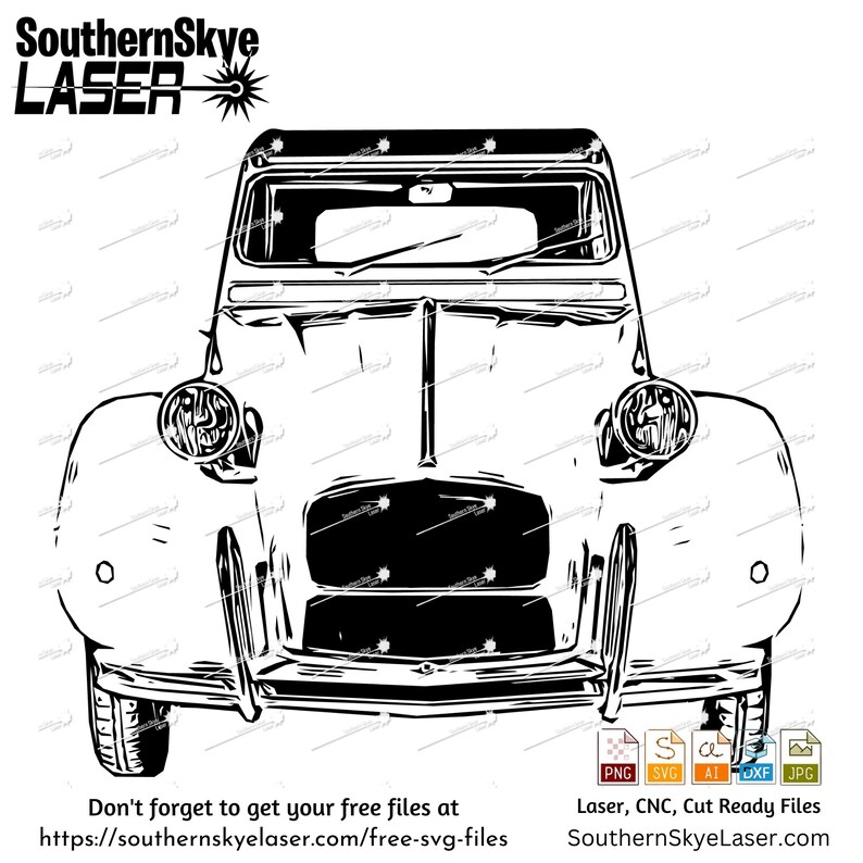 1960 Citroen 2CV Svg Png Jpg Ai Dxf File - Etsy Israel