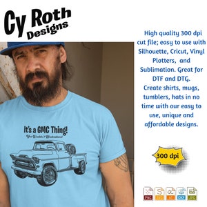 1959 GMC Truck Svg Png Jpg Ai Dxf File, Classic Truck Svg, Vintage ...