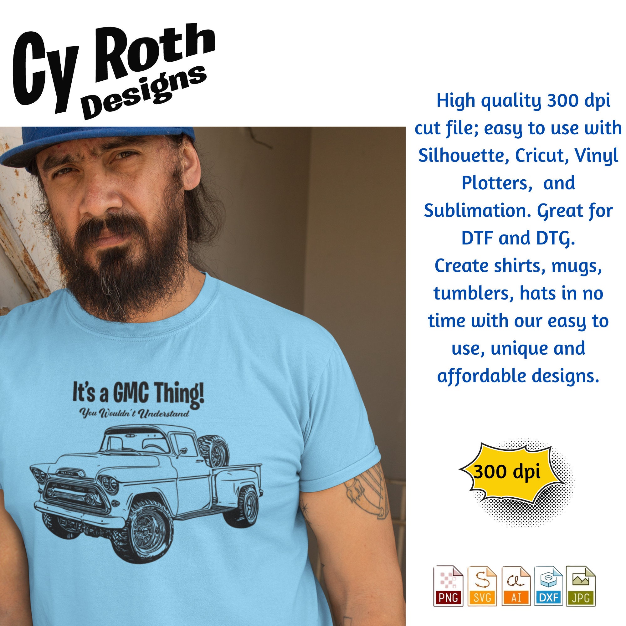 1959 GMC Truck Svg Png Jpg Ai Dxf File, Classic Truck Svg, Vintage ...