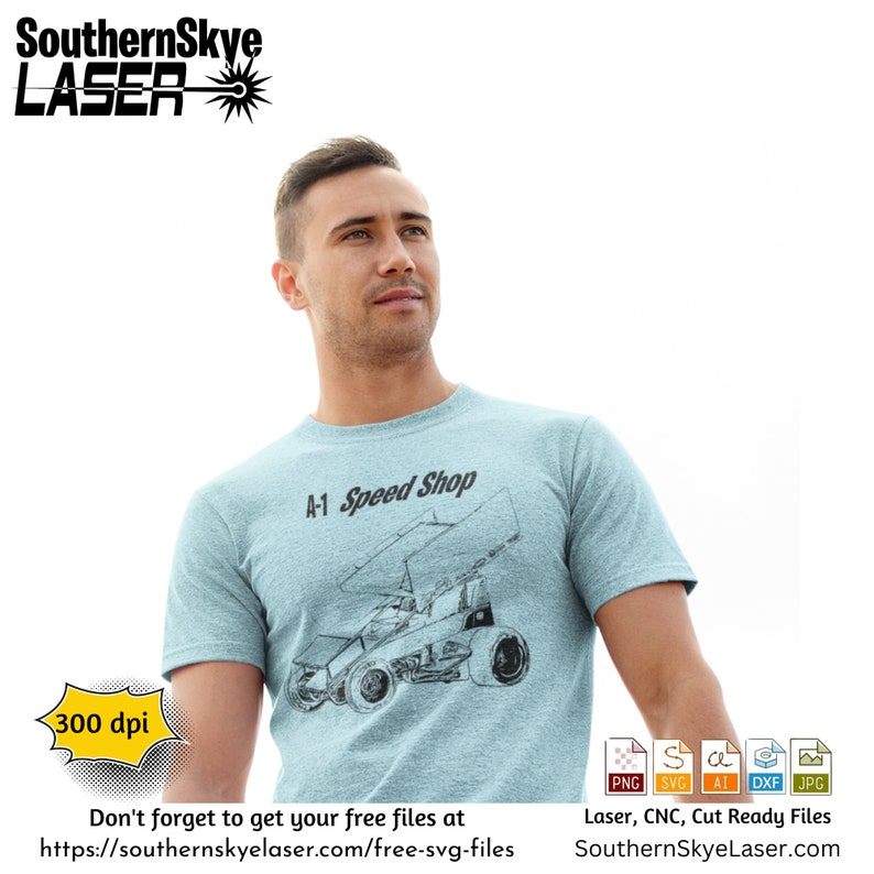 Sprint Car Svg Png Jpg Ai Dxf File - Etsy