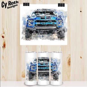2020 Ford F-150 Raptor Sublimation Dtf DTG Print File and BONUS Tumbler ...