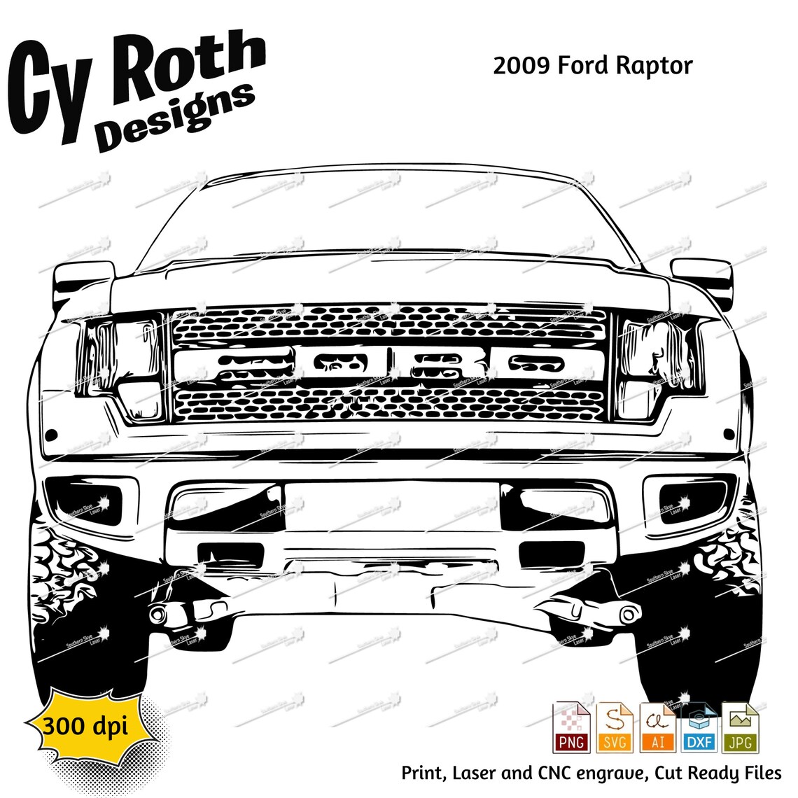 2009 Ford Raptor Svg Png Jpg Ai Dxf File, Classic Truck Svg - Etsy Canada