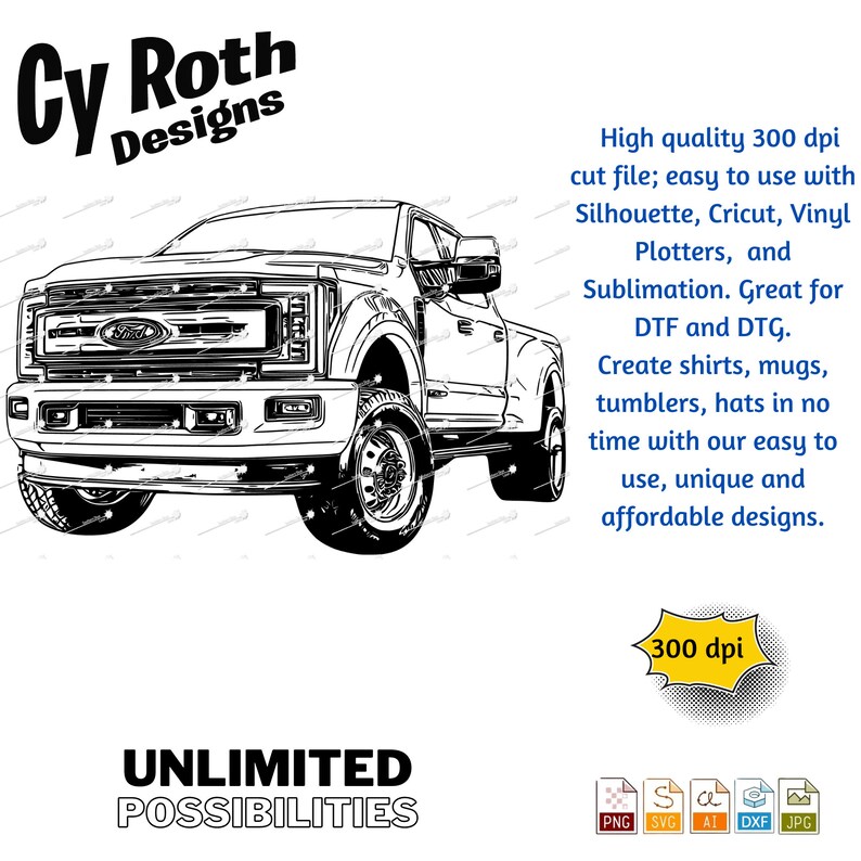 2020 Ford F-350 Svg Png Jpg Ai Dxf File, Truck Svg - Etsy