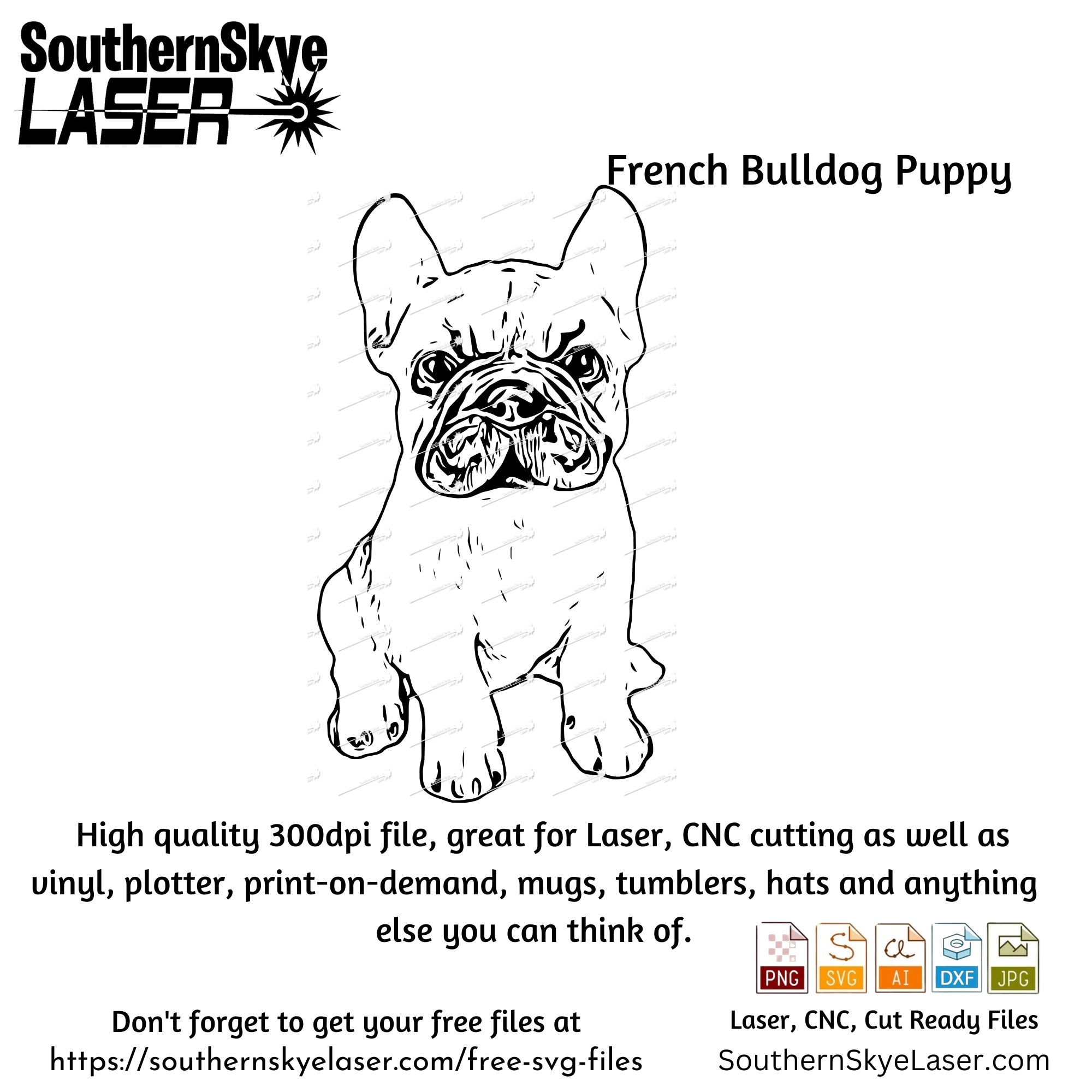 French Bulldog Svg Png Jpg Ai Dxf File - Etsy
