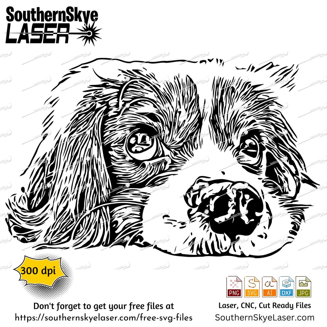 Cocker Spaniel Svg Png Jpg Ai Dxf File - Etsy