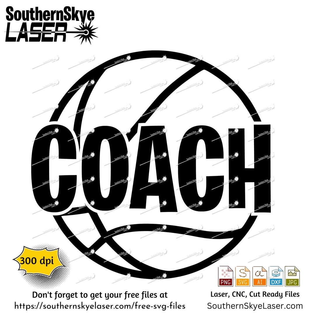 Basketball Coach Svg Png Jpg Ai Dxf File, Silhouette Cricut Cut File - Etsy