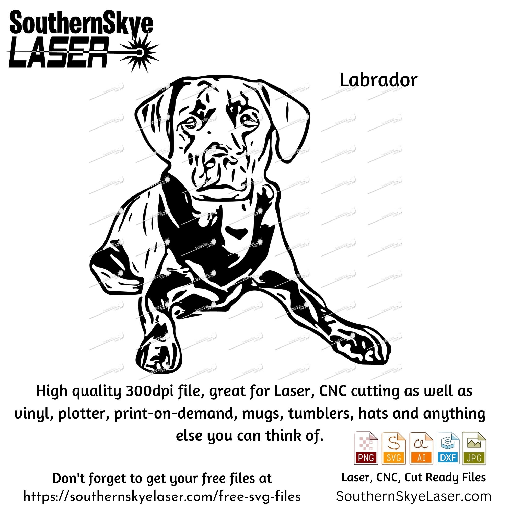 Chocolate Labrador Svg Png Jpg Ai Dxf File - Etsy