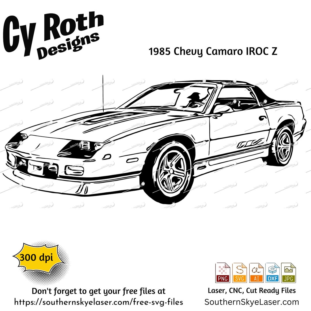 1985 Chevy Camaro Svg Png Jpg Ai Dxf File - Etsy