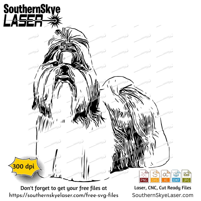 Shih-tzu Svg Png Jpg Ai Dxf File - Etsy