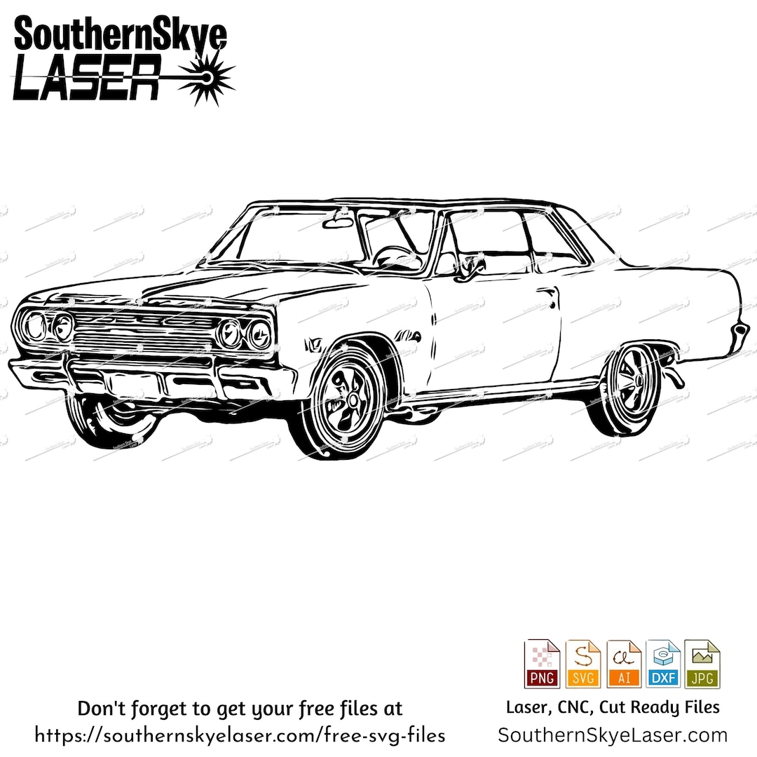 1965 Chevy Malibu SS Svg Png Cut File - Etsy