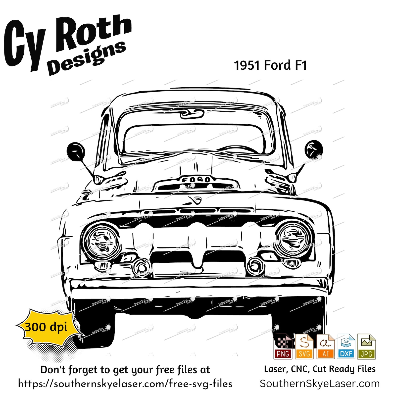 1951 Ford F1 Svg Png Jpg Ai Dxf File Vintage Truck Svg Ford - Etsy Canada