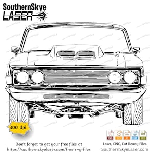 1969 Ford Torino GT Svg Png Jpg Ai Dxf File - Etsy