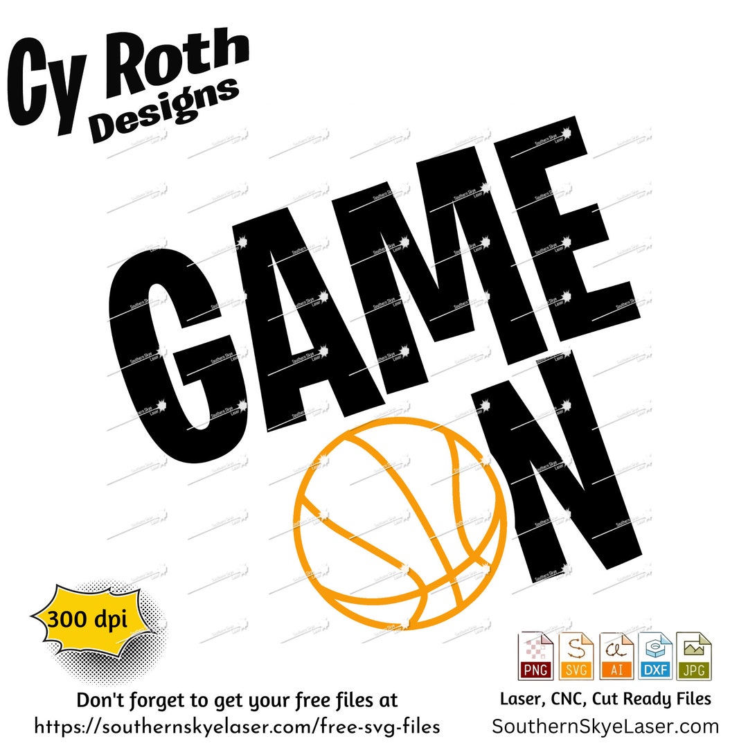 Basketball Game on Svg Png Jpg Ai Dxf File, Silhouette Cricut Cut File ...
