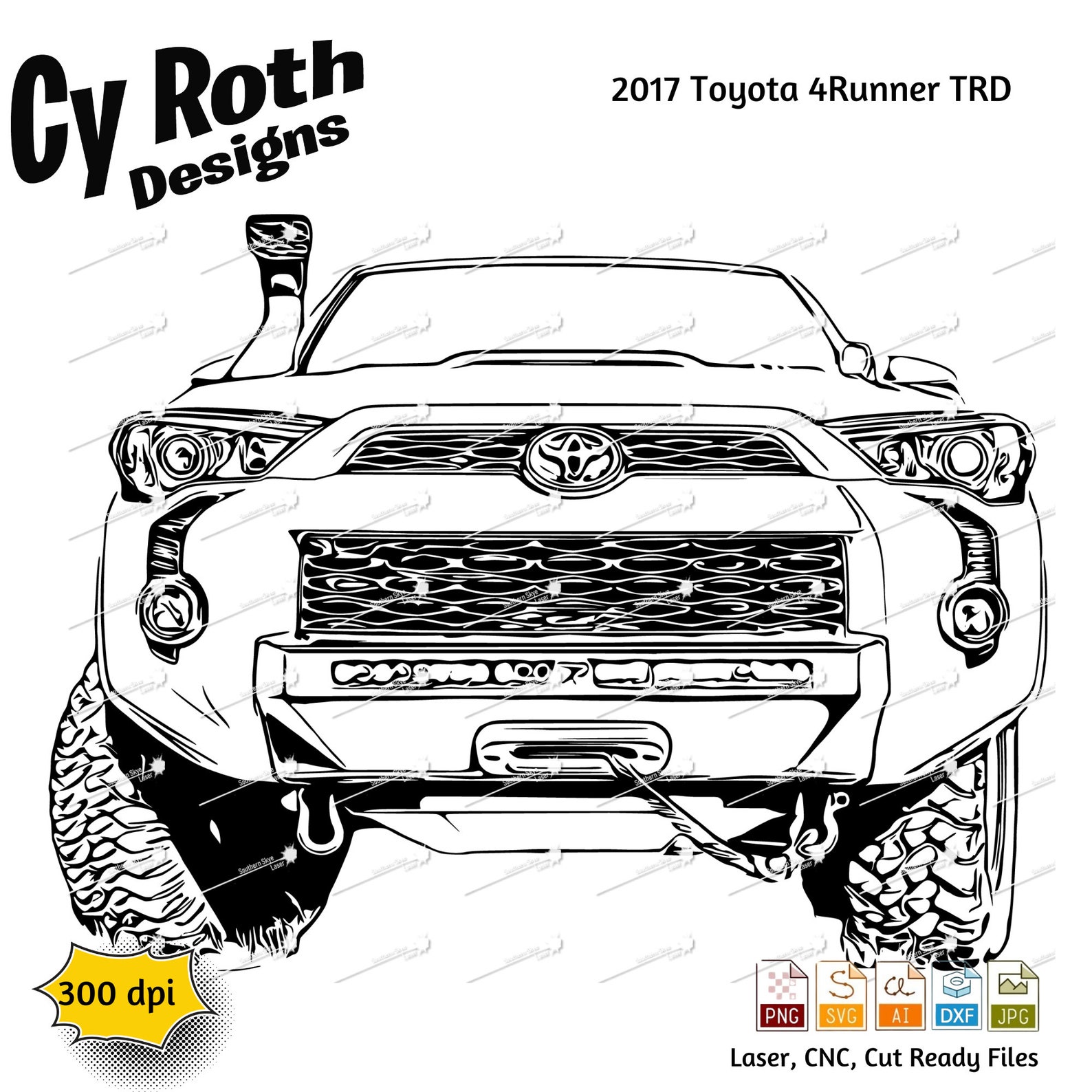 2017 Toyota 4runner Svg Png Jpg Ai Dxf File, 4x4 Svg - Etsy