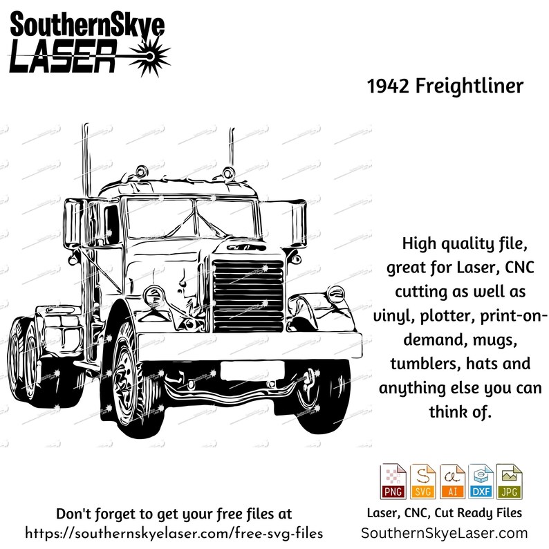 1942 Freightliner Svg Png Cut File - Etsy