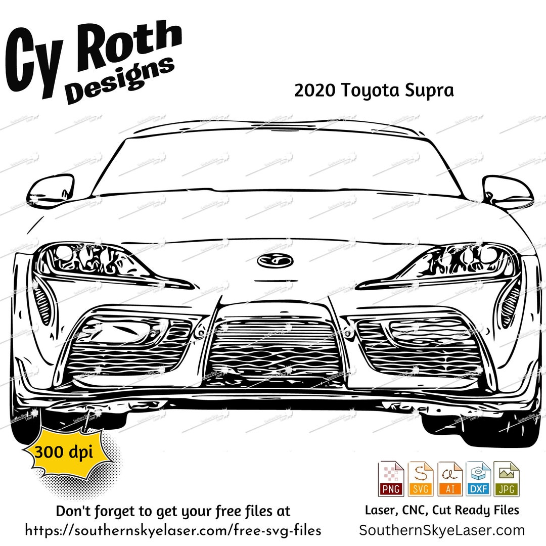 2020 Toyota Supra Svg Png Jpg Ai Dxf File - Etsy