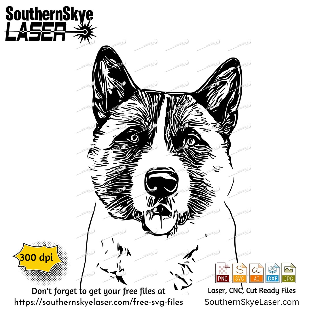 Akita Svg Png Jpg Ai Dxf File - Etsy
